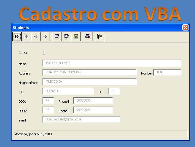 Cadastro VBA no Excel - Guia do Excel