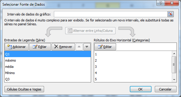 Como criar um Gráfico de BoxPlot Excel