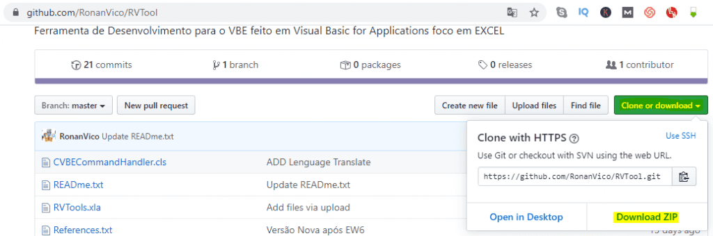 RVTools - Suplemento VBE Excel Gratuito para desenvolvimento e produtividade - Ronan Vico - Guia ...