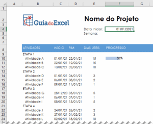 Criar Gráfico de Gantt no Excel - Guia do Excel
