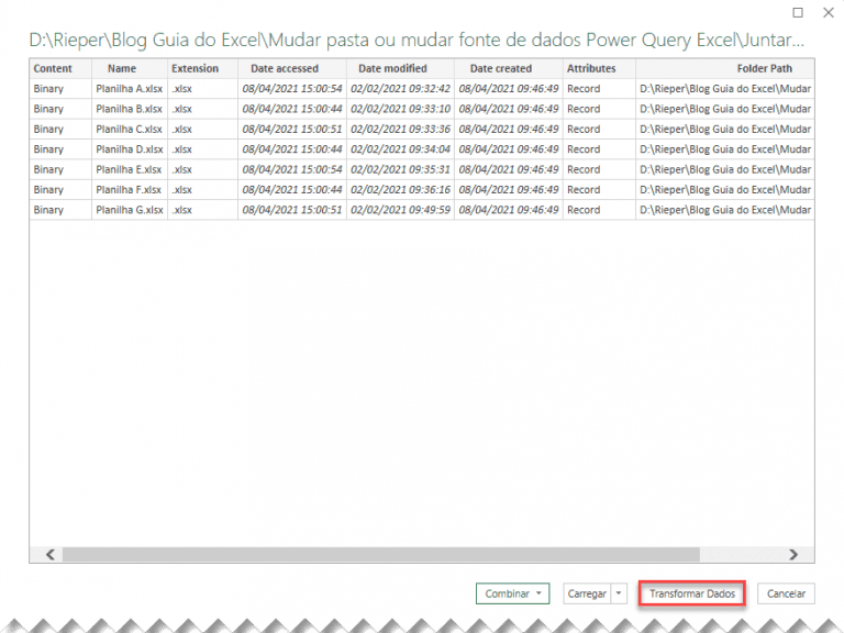 Mudar pasta Power Query Excel Dinamicamente - Guia do Excel