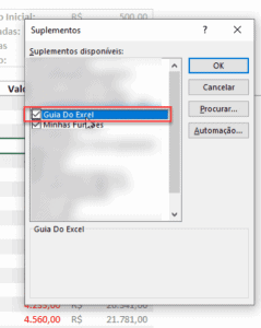 Suplemento Excel Gratuito - Guia do Excel - Guia do Excel