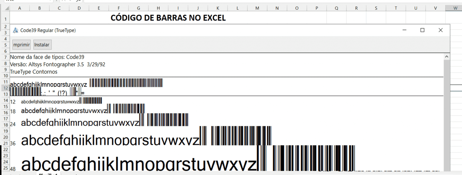 Códigos de Barras no Excel - Guia do Excel