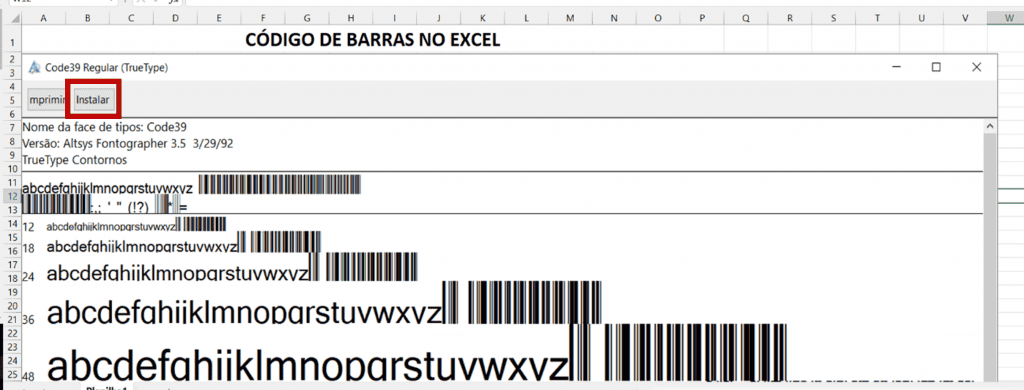 Códigos de Barras no Excel - Guia do Excel