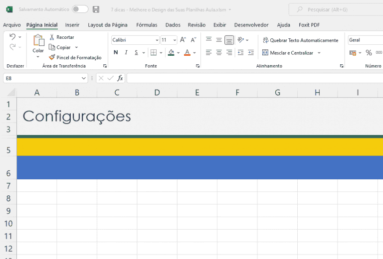 7 dicas - Melhore o Design das Suas Planilhas - Guia do Excel