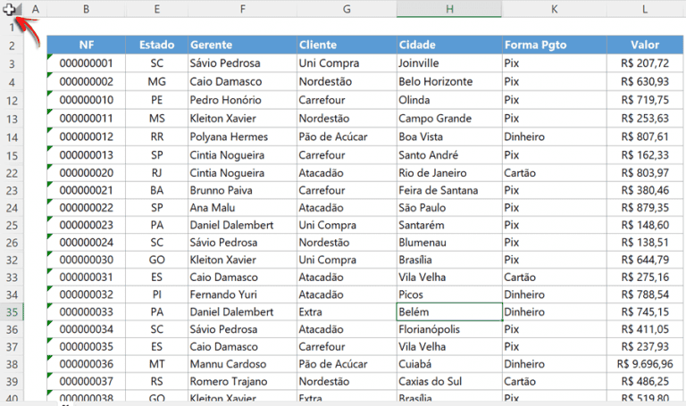 Como Reexibir Linhas e Colunas no Excel - Guia do Excel Como Reexibir Linhas e Colunas no Excel - Guia do Excel