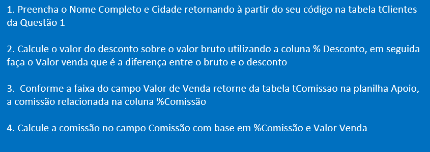 Teste de Excel para Entrevista de Emprego Resolvido - Guia do Excel Teste de Excel para Entrevista de Emprego Resolvido - Guia do Excel