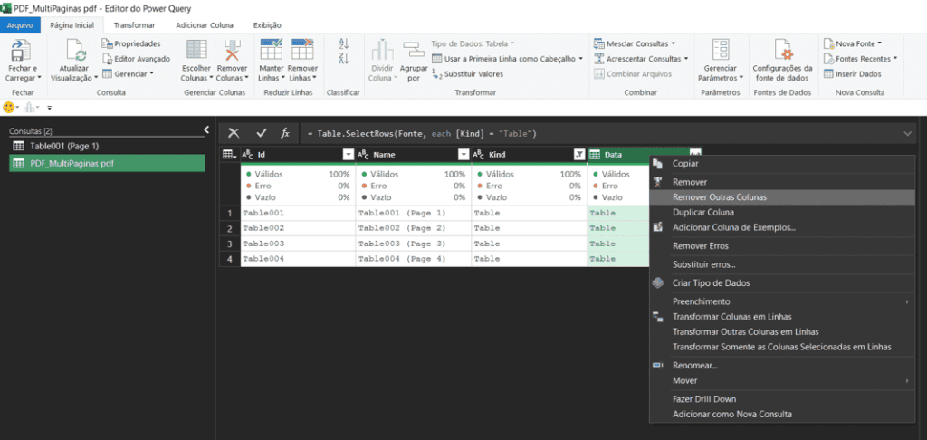 Como Importar PDF no Excel com Power Query - Guia do Excel