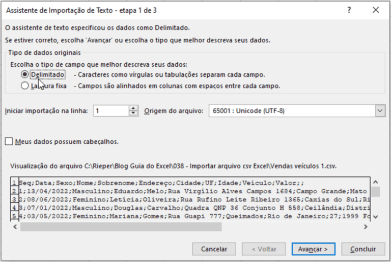 Como Importar Arquivo CSV no Excel - Guia do Excel