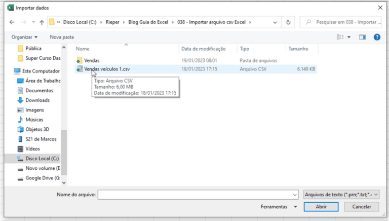 Como Importar Arquivo CSV no Excel - Guia do Excel