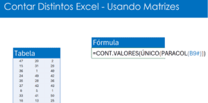 Planilha de Contar Distintos no Excel - Guia do Excel