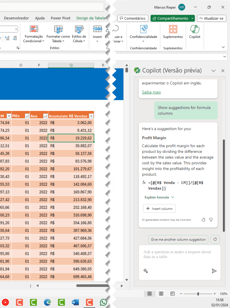 Como Usar COPILOT no Excel - Guia do Excel