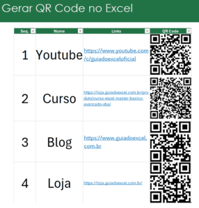 QR Code no Excel - Guia do Excel