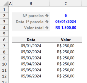 Como Gerar Parcelas Automaticamente no Excel - Guia do Excel