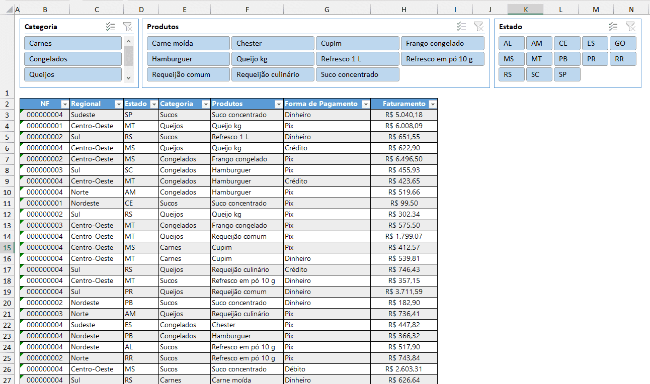 Como Inserir e Usar Segmentação de Dados em Tabelas no Excel - Guia do ...