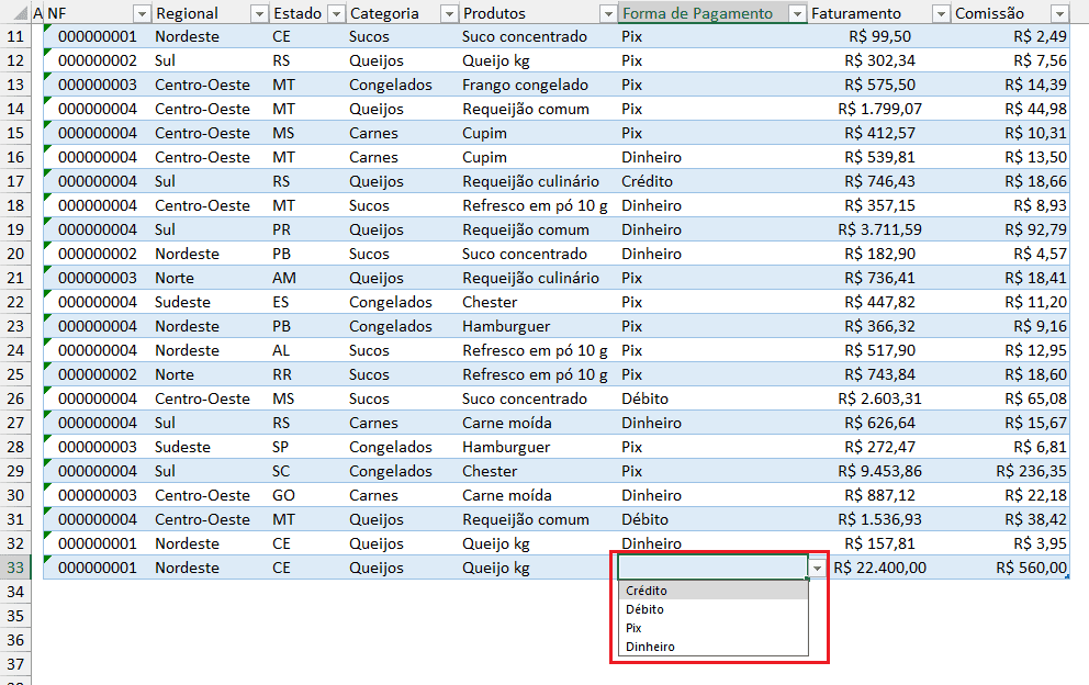 Vantagens do Formato de Tabela no Excel - Guia do Excel