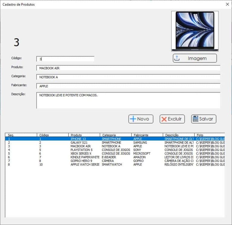Formulário VBA com Cadastro Excel - Guia do Excel