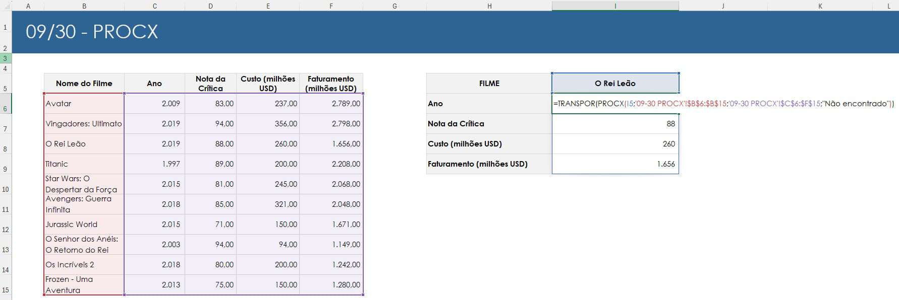 Como Utilizar a Função PROCX Excel - Guia do Excel