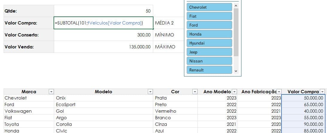 Como Utilizar a Função SUBTOTAL Excel - Guia do Excel