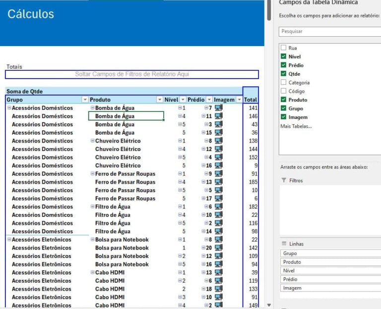 Planilha de WMS Mapa de Estoque no Excel Gratuita