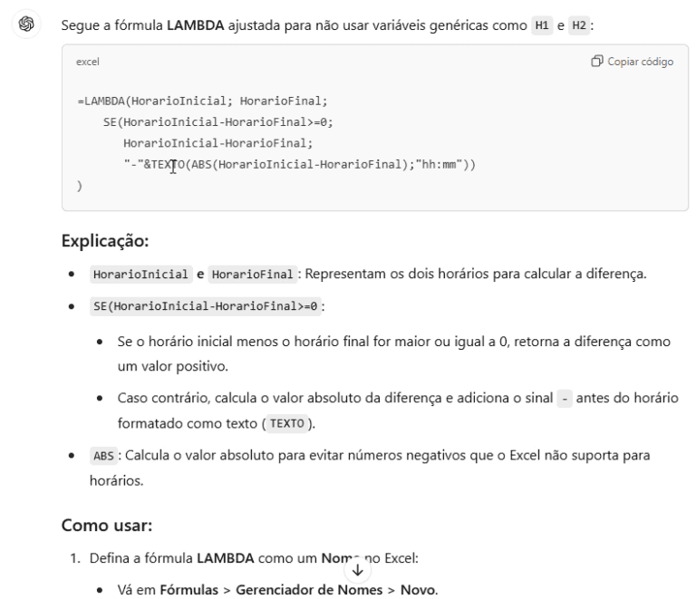 Super Prompts ChatGPT Excel