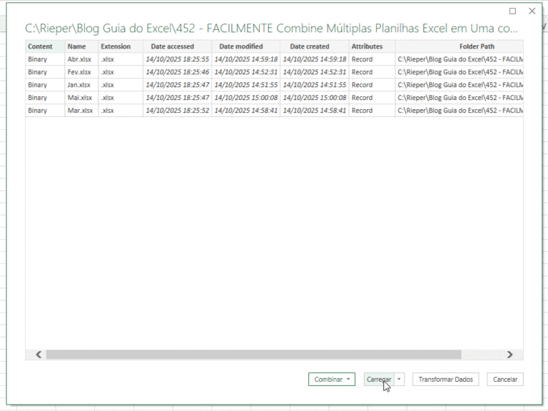 Combinar Várias Planilhas no Excel - Juntar Planilhas - Guia do Excel
